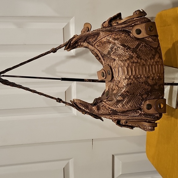 Chloe | Bags | Chloe Python Silverado Hobo Bag Euc | Poshmark